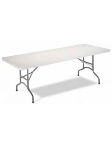 MESA CATERING PLEGABLE, RECTANGULAR, ENCIMERA COLOR GRIS, MOD M311